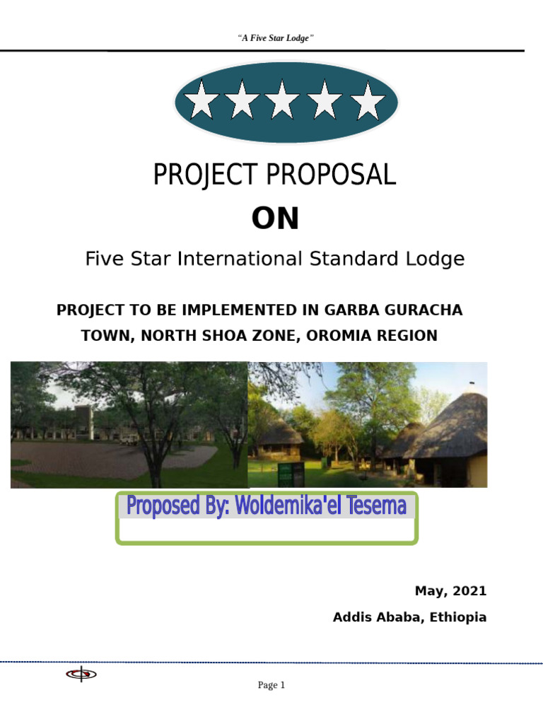 5 Star Lodge W.mikael G.guracha Final | PDF | Tourism | Depreciation