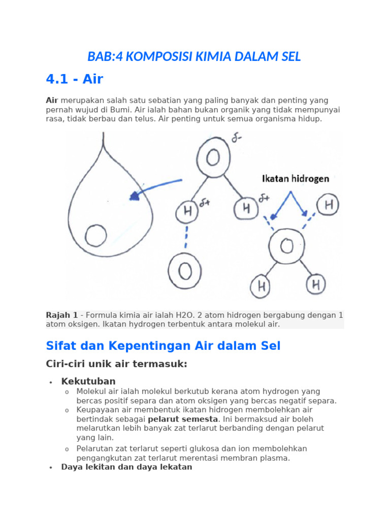 Nota Biologi Tingkatan 4 Bab 4 | PDF