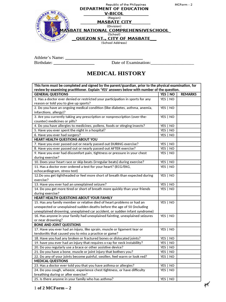 Medical-2-blank | PDF | Medicine | Causes Of Death