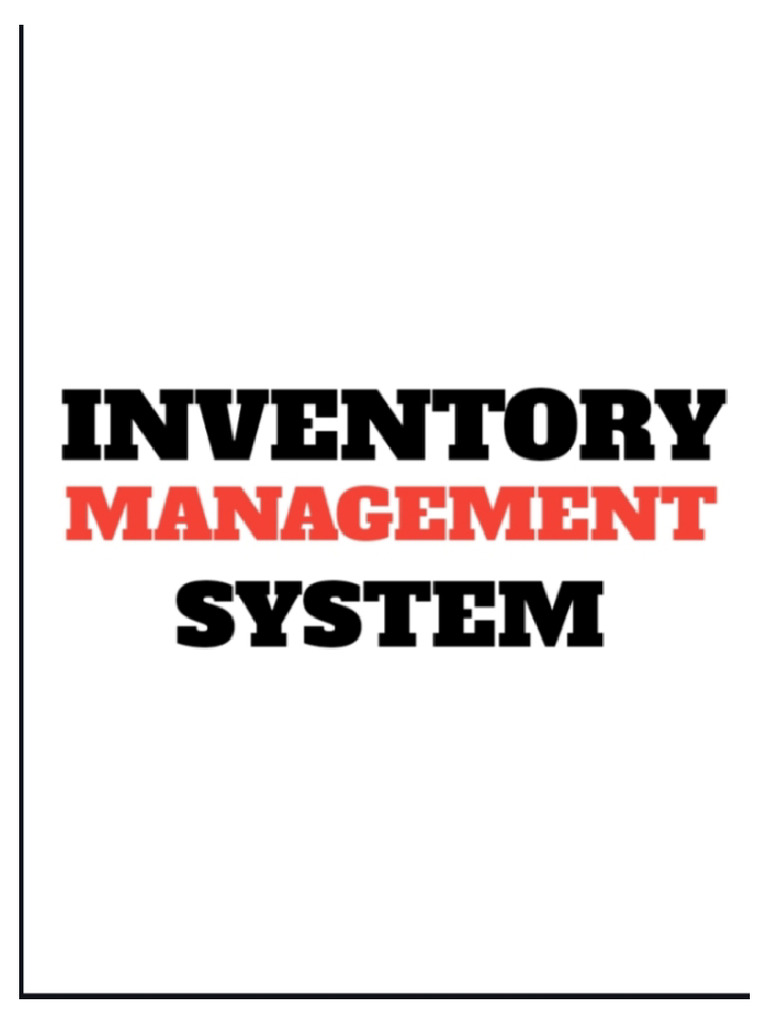 Python SQL Inventory Management System | PDF | My Sql | Python ...