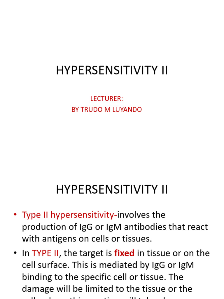 Type 2 Hypersensitivity | PDF | Antibody | Complement System