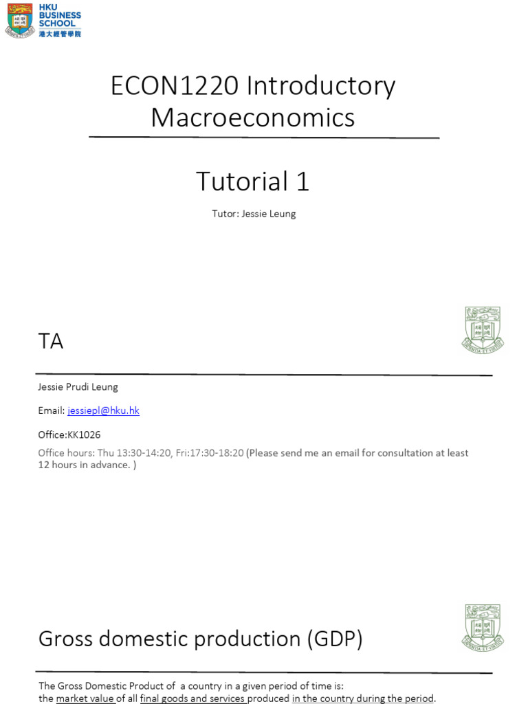 Understanding GDP: Key Concepts and Approaches | PDF | Gross Domestic ...
