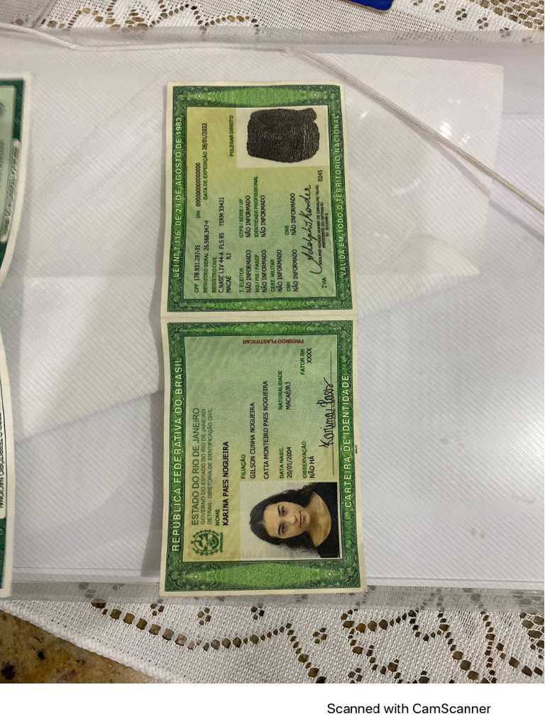 CPF e RG Karina | PDF