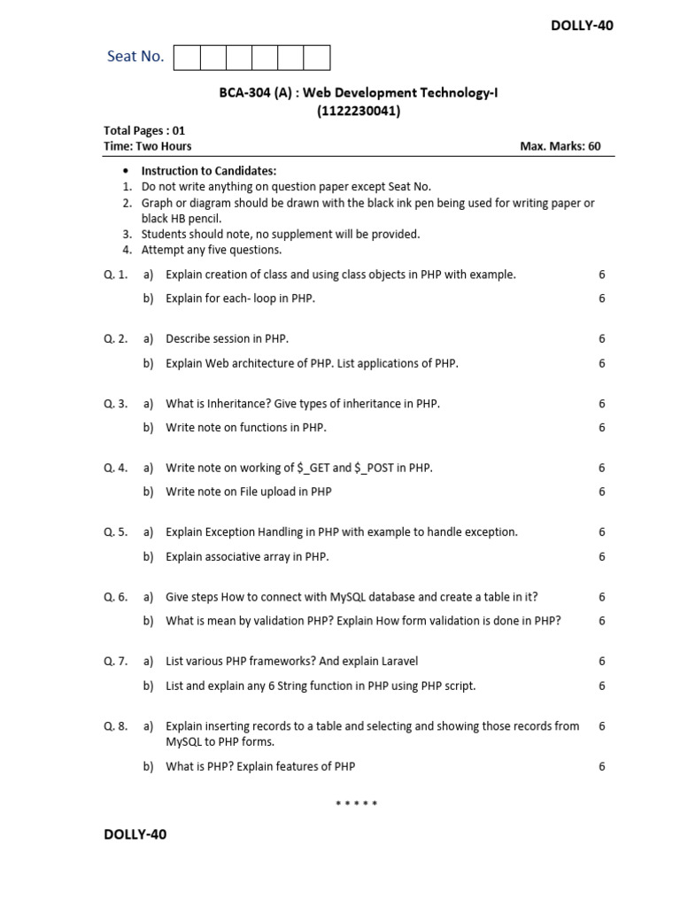 Sy Bca Pyq | PDF | Computers