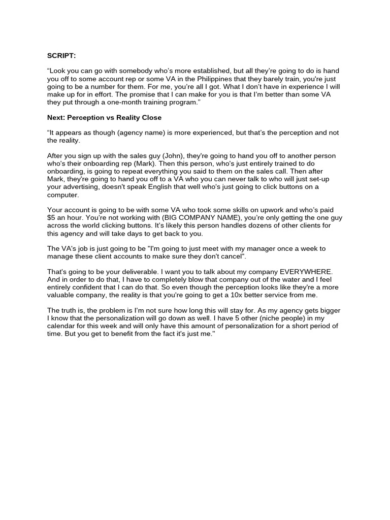 The Exact Script To Get Your First Few Clients ASAP If Your Starting ...