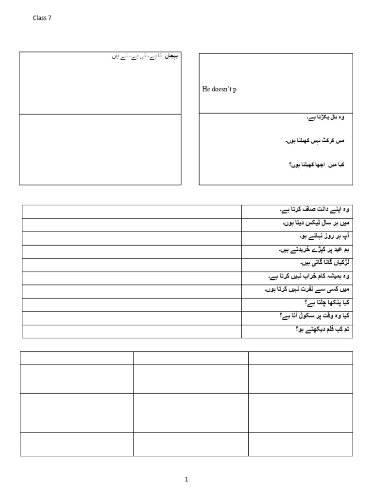 Worksheets For Class 7 | PDF