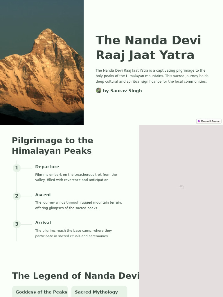 The Nanda Devi Raaj Jaat Yatra | PDF | Devi | Pilgrim