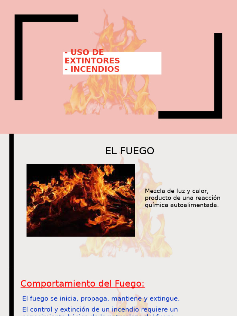 Uso de Extintores | PDF | Incendios | Combustibles