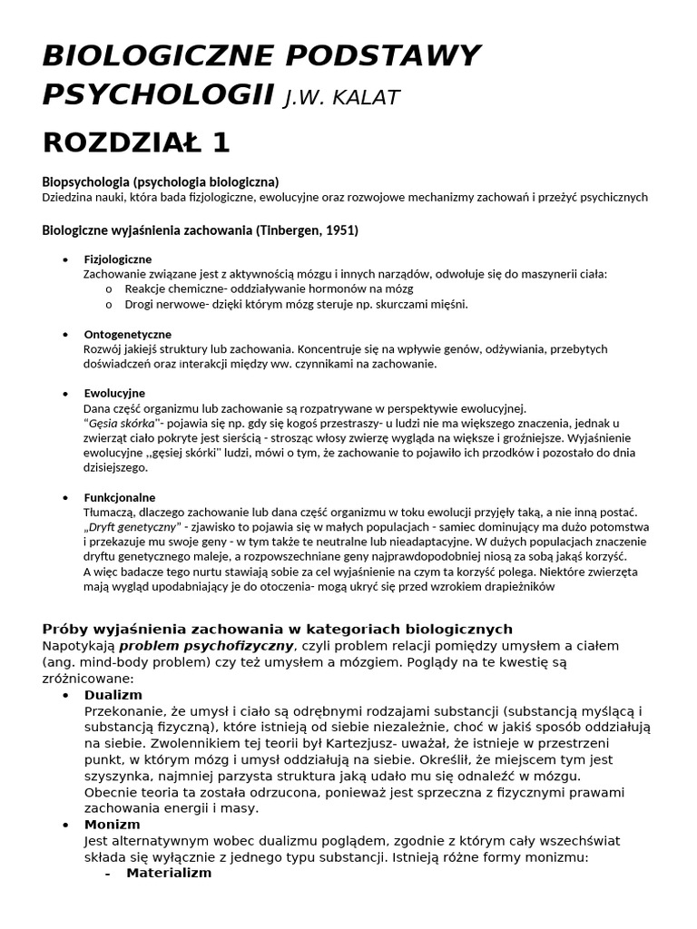 Kalat Podsumowanie | PDF