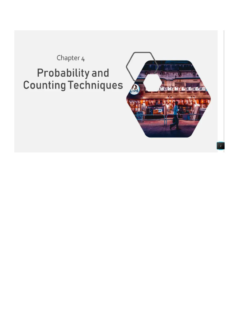 Probability and Counting Techniques | PDF Probability and Counting Techniques | PDF