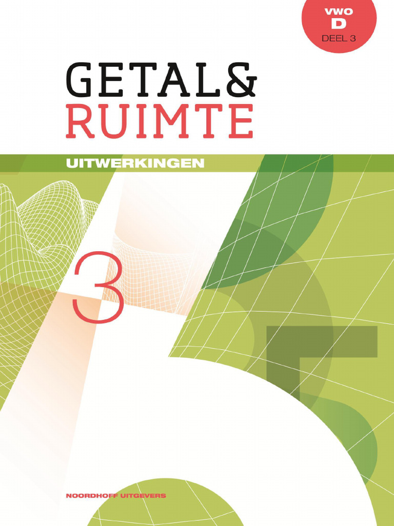 GR Vwo D Deel 3 Uitwerkingenboek | PDF