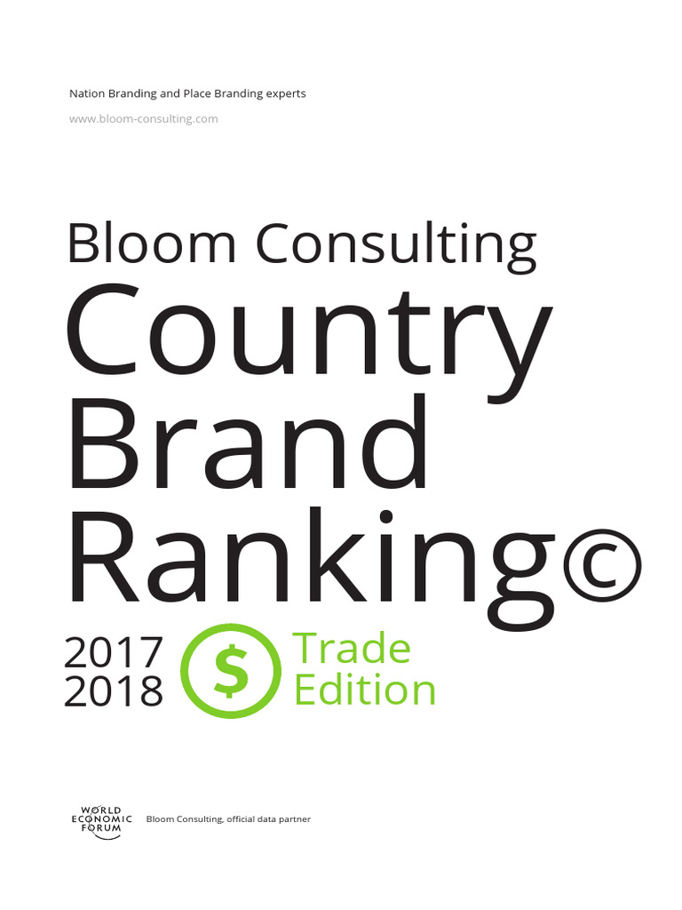 Bloom Consulting Country Brand Ranking 2018 | PDF | Foreign Direct ...