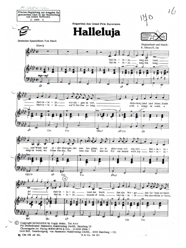 Hallelujah | PDF