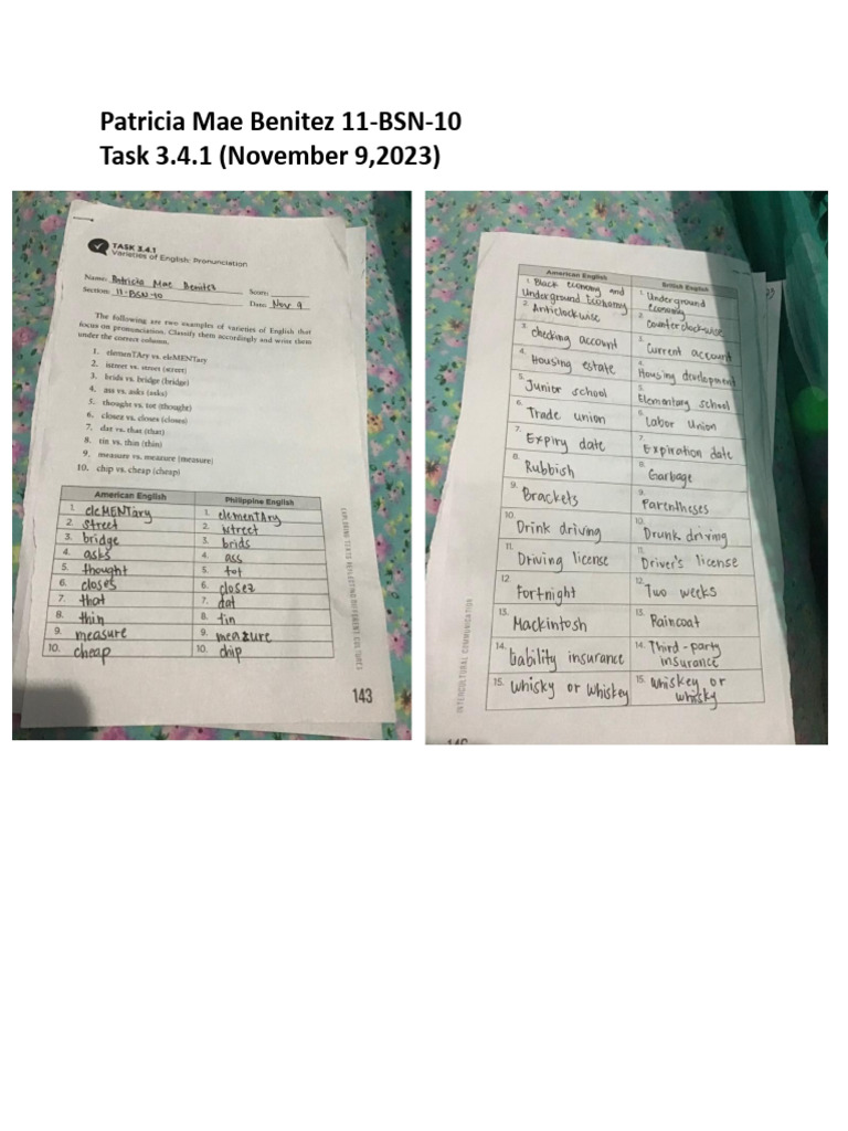 PurCom Task 3.4.1 Patricia Mae Benitez | PDF