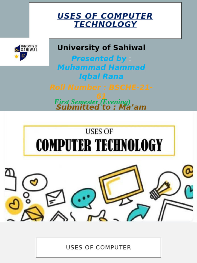 Uses of Computer | PDF | Computer Generated Imagery | 3 D Computer Graphics