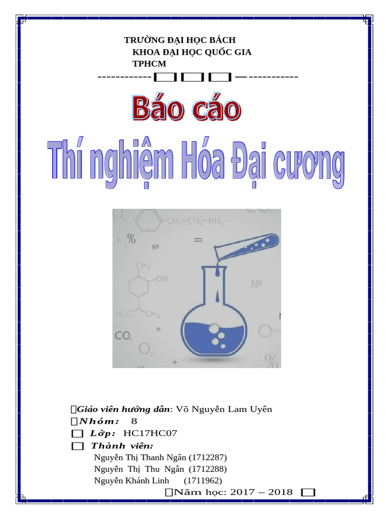 Bao Cao Thi Nghiem Hoa Dai Cuong 1348 | PDF