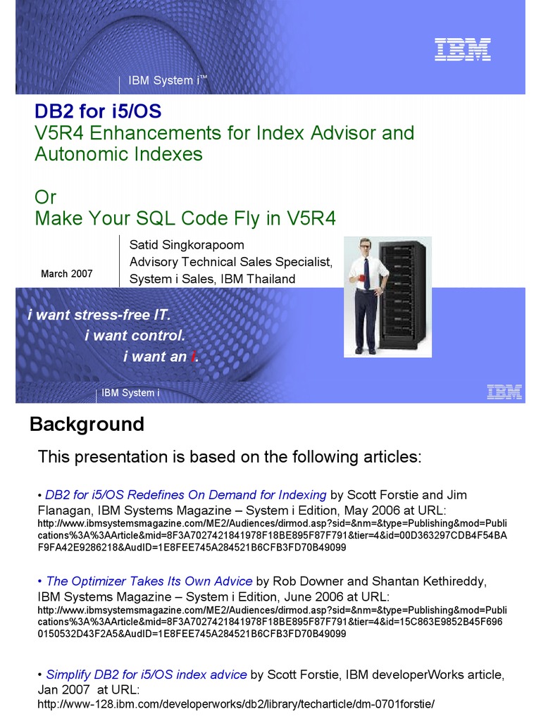 Index Advisor and Autonomic Indexes | PDF | Database Index | Ibm Db2