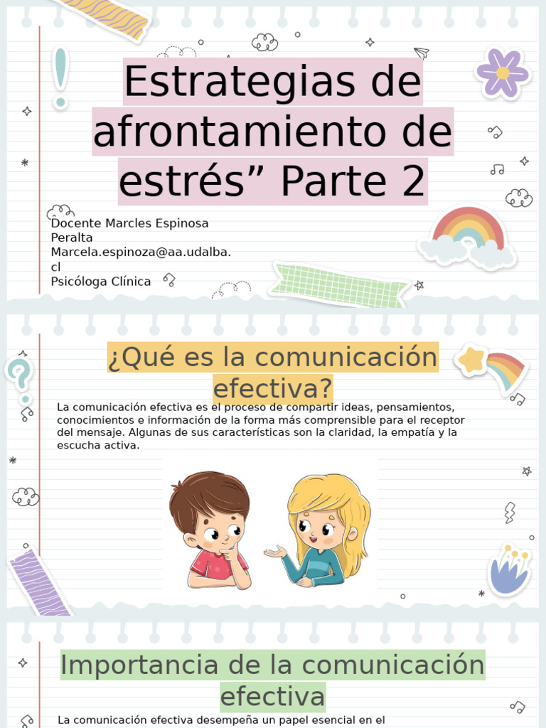 UNIDAD 2 PPT2 - "Estrategias de Afrontamiento de Estrés" 2 | PDF ...