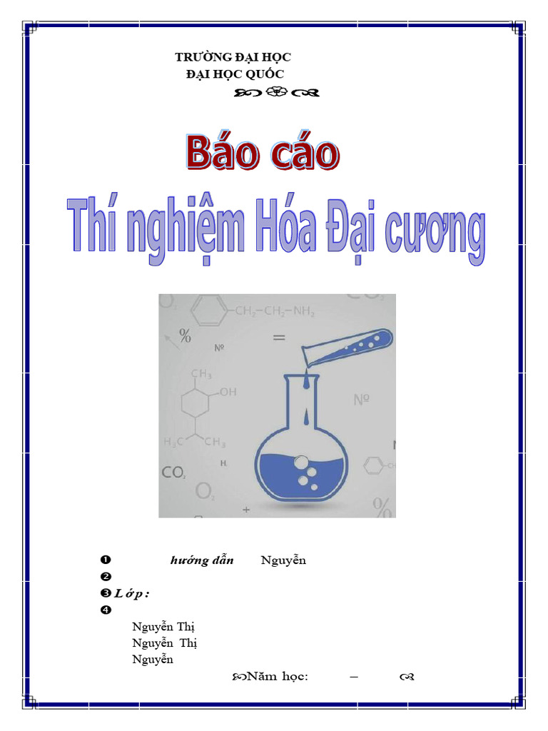 Bao Cao Thi Nghiem Hoa Dai Cuong 1348 | PDF