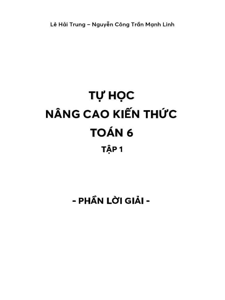 HDG Sach Bo Tro Toan 6 | PDF