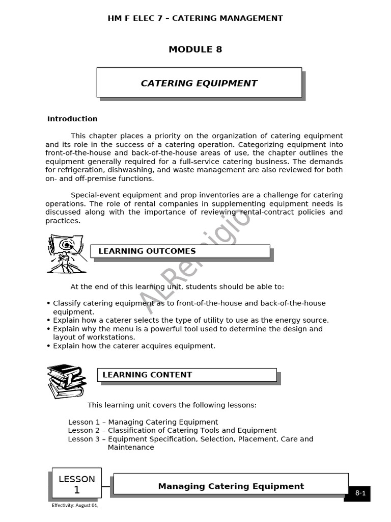 Catering-Module-8a | PDF | Steel | Grilling