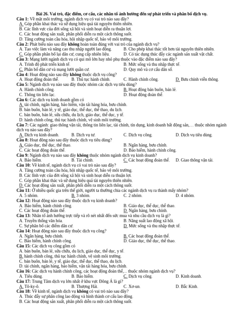 Bài 26. Vai Trò... DV | PDF