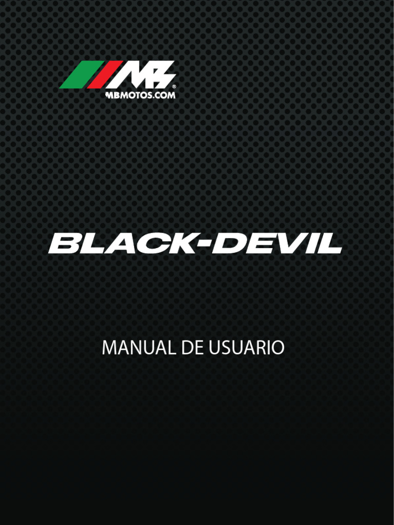 Manual BlackDevil | PDF | Neumático | Motocicleta