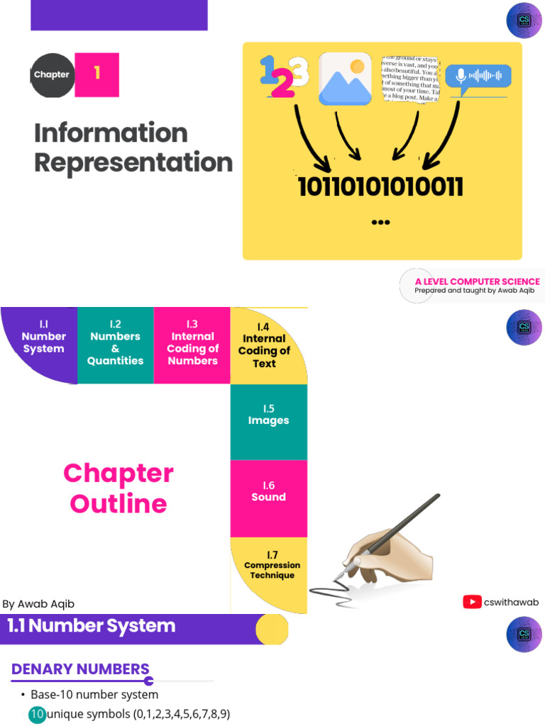 1 - Information Representation PDF | PDF | Binary Coded Decimal | Byte