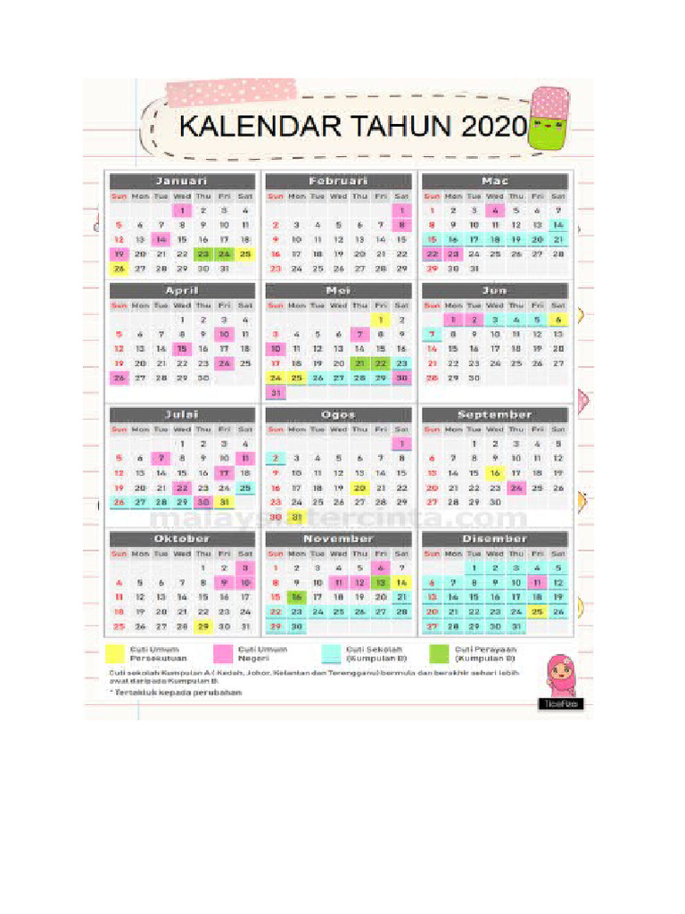 Kalender 2020 | PDF
