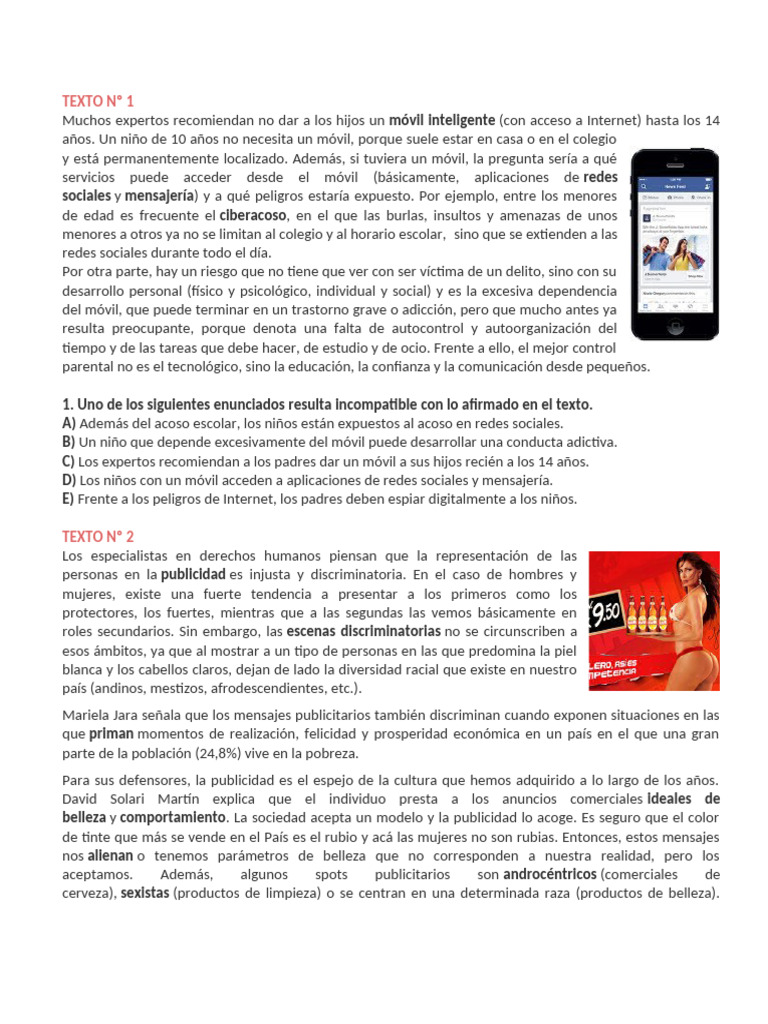 Comprension Lctora | PDF | Servicio de redes sociales | Publicidad