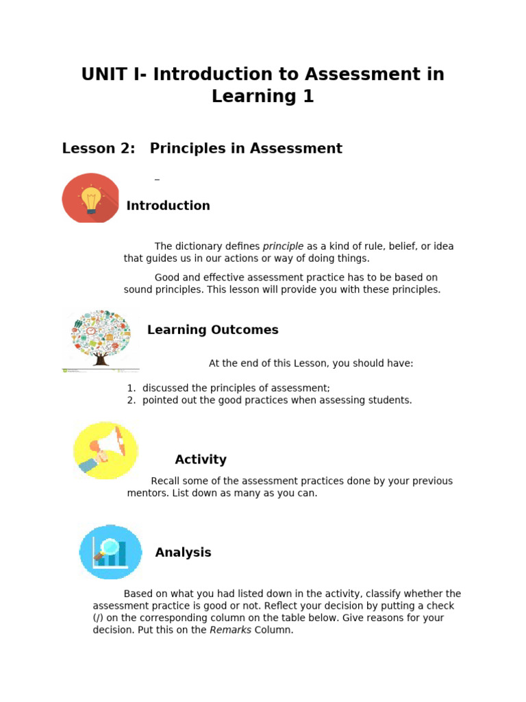 Ed 208 Lesson 2 | PDF | Educational Assessment | Cognition