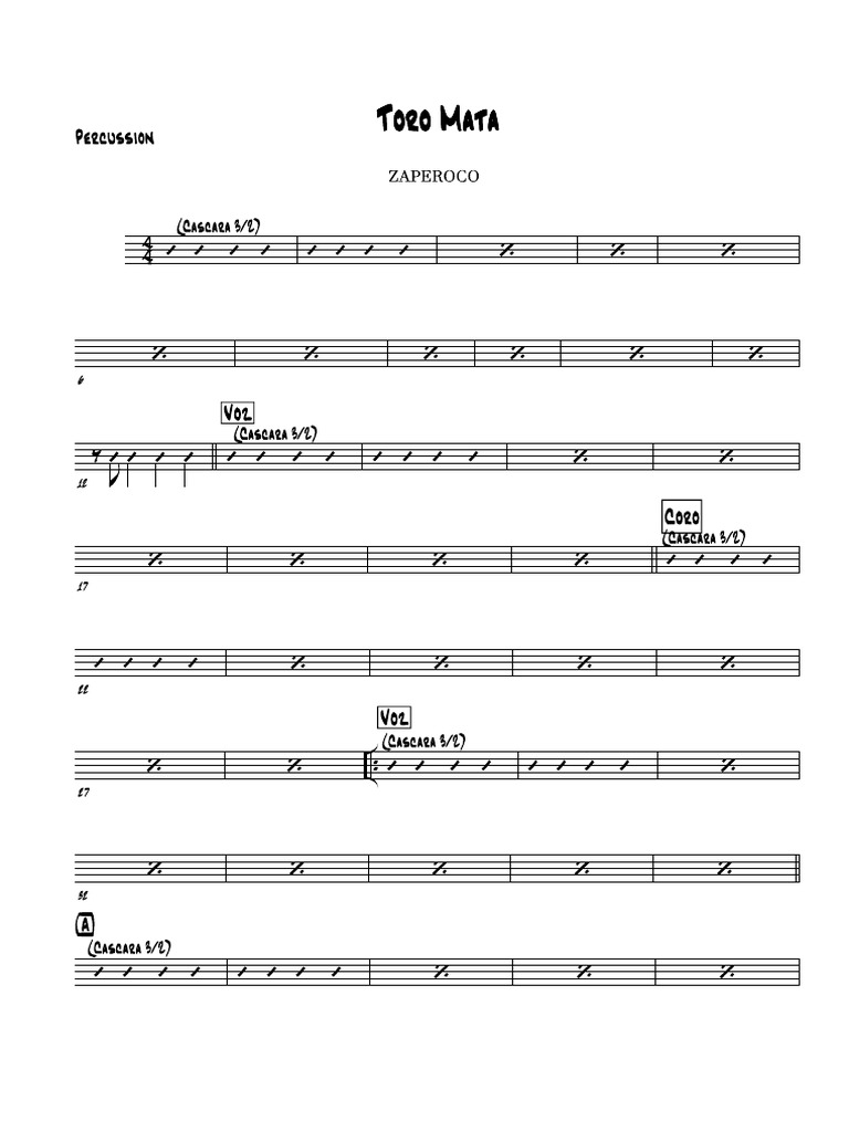 Toro Mata Percusión | PDF