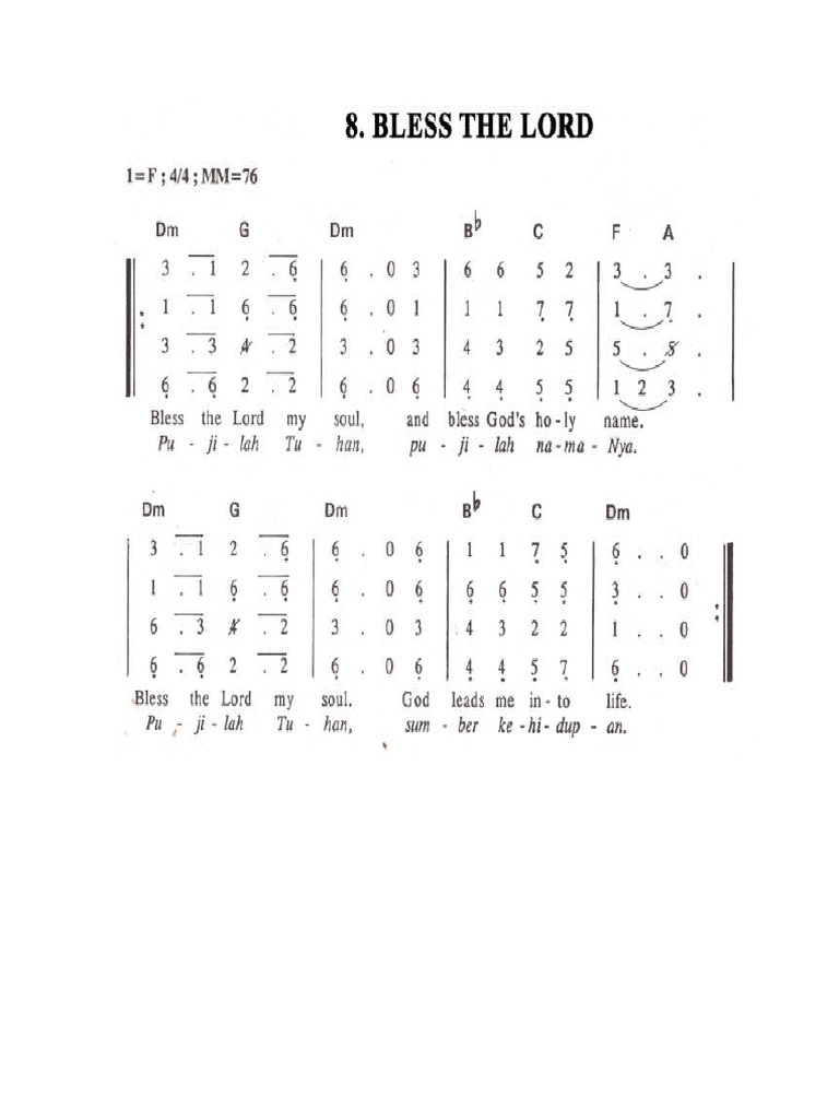 Bless The Lord | PDF
