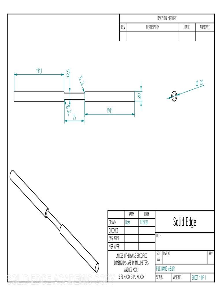 Solid Edge: Revision History REV Description Date Approved | PDF
