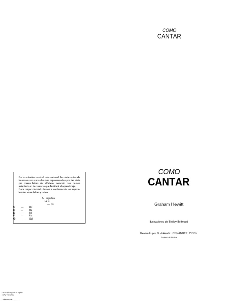 Como Cantar Graham Hewitt | PDF | Sonido | Respiración