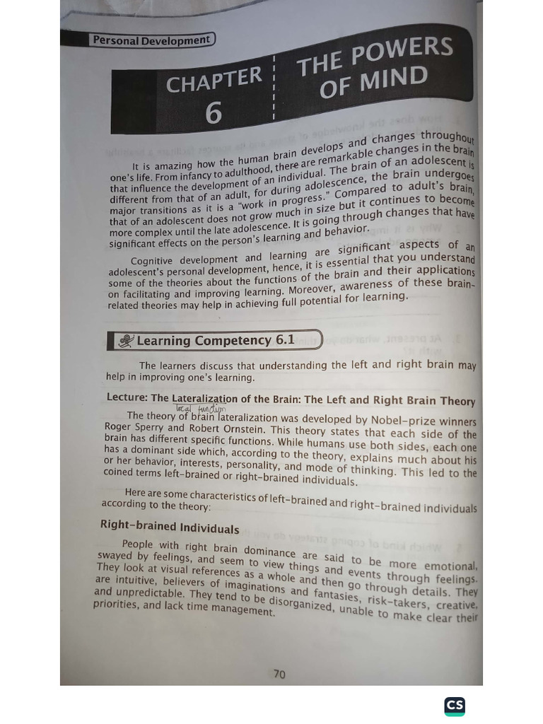 Personal Development Module 6 | PDF