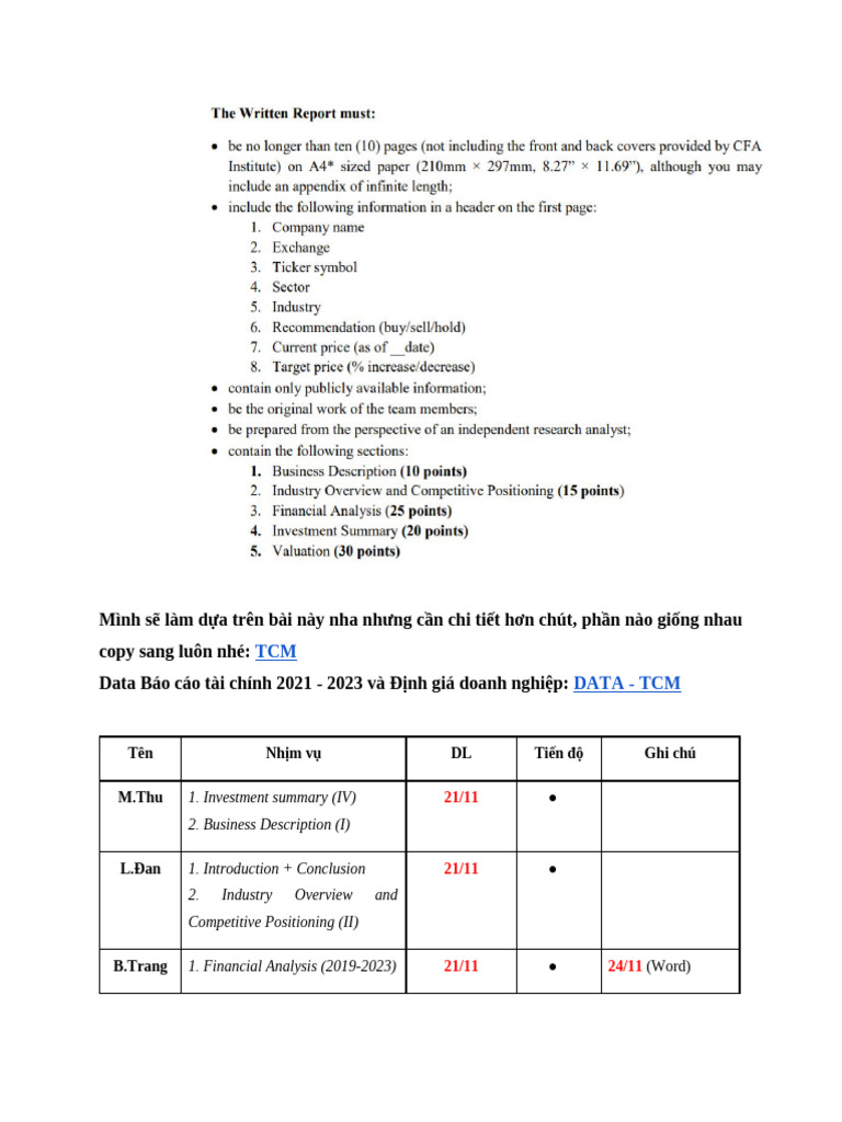 TCM Financial Report & Valuation 2021-2023 | PDF | Cost Of Capital | Free Cash Flow
