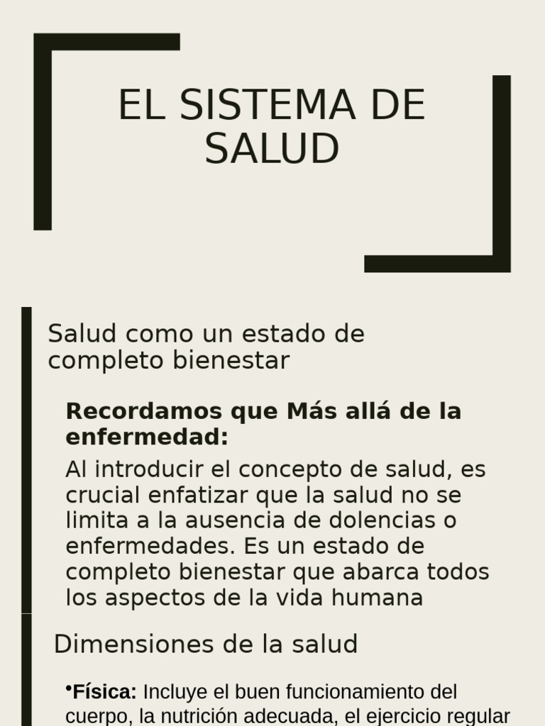 El Sistema de Salud | PDF | Hospital | Sistema de salud