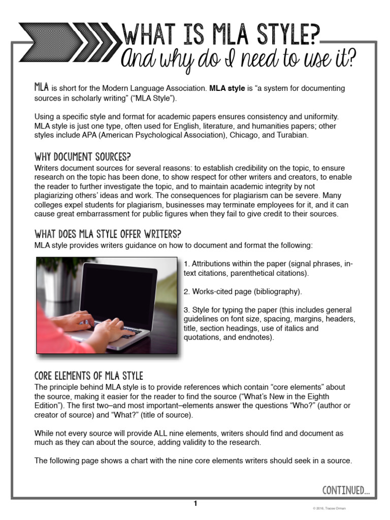 What+is+MLA+Style +ARTICLE | PDF | Citation | Writing