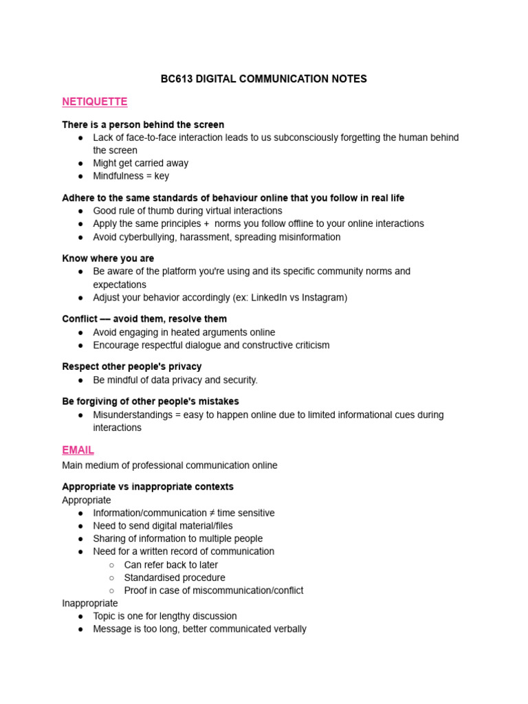 Digital Communication Notes | PDF | Communication | Social Media