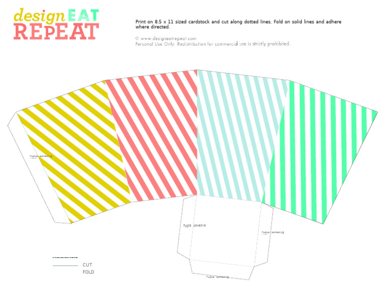 Free Printable Popcorn Boxes by Design Eat Repeat | PDF