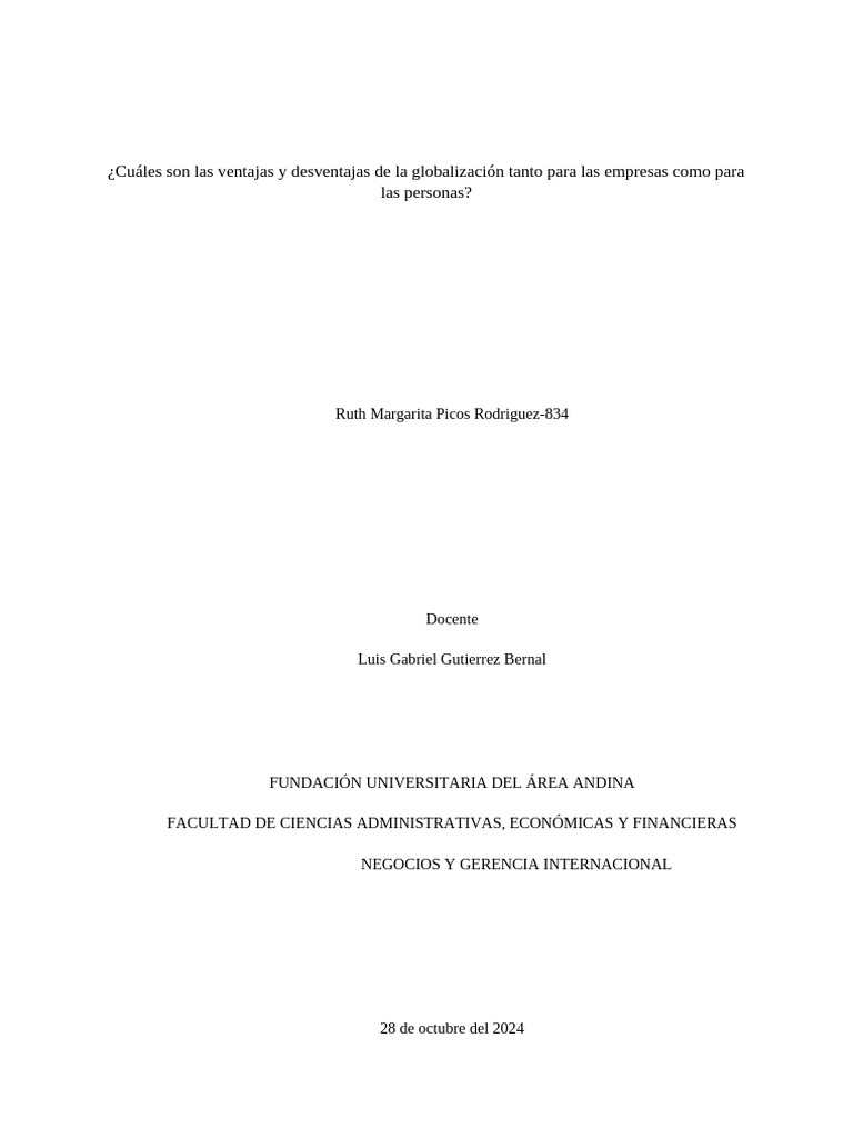 ¿Cuáles Son Las Ventajas y Desventajas de La Globalización Tanto para Las Empresas Como para Las ...