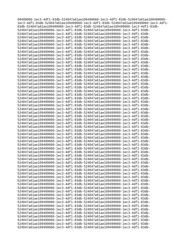 Repeated Document ID Analysis | PDF