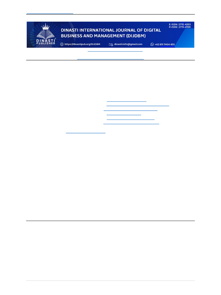 2536-Article Text-9448-1-10-20240511 | PDF | Multicollinearity ...