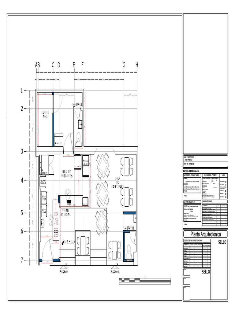 QRO 5 Plano Planta Arquitectonica-Model | PDF