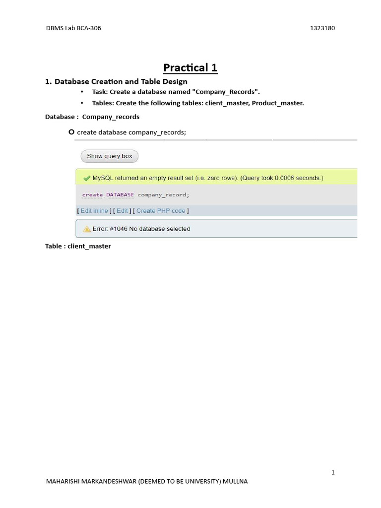 aman dbms | PDF | Databases | Information Technology