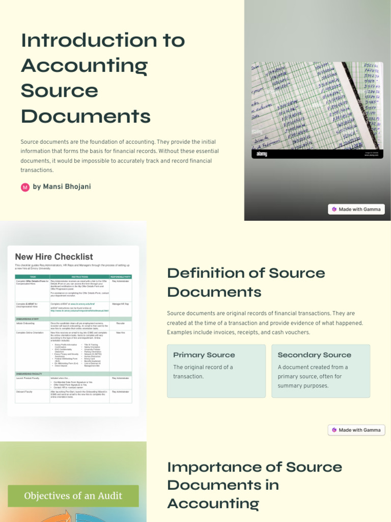 Introduction To Accounting Source Documents | PDF | Invoice | Receipt