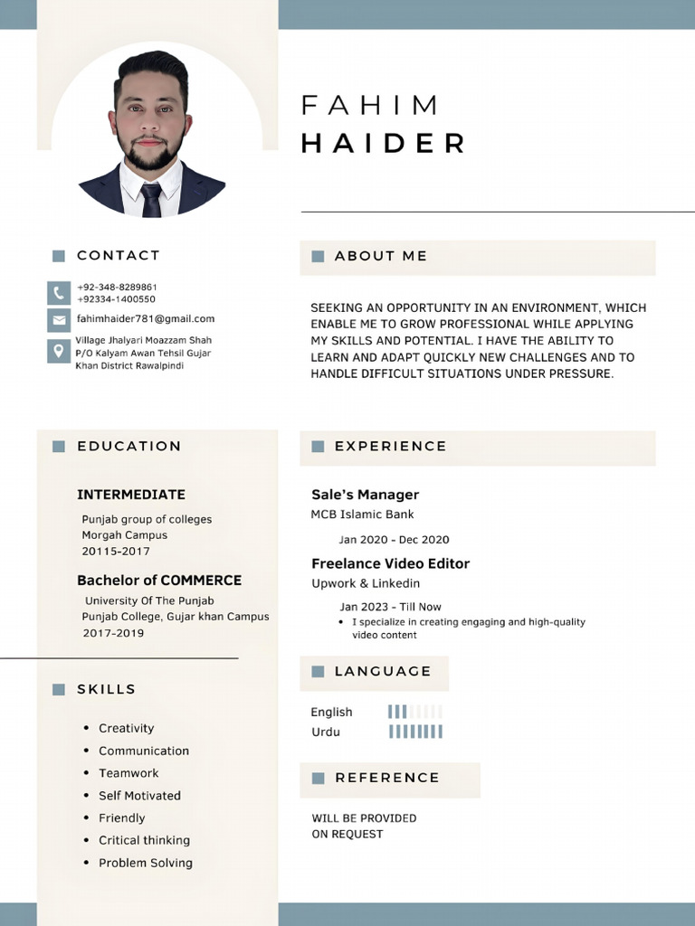 Fahim Haider Resume | PDF