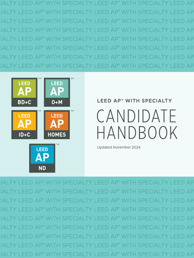 LEED AP Handbook 2024 V5 MO | PDF | Identity Document | Laptop