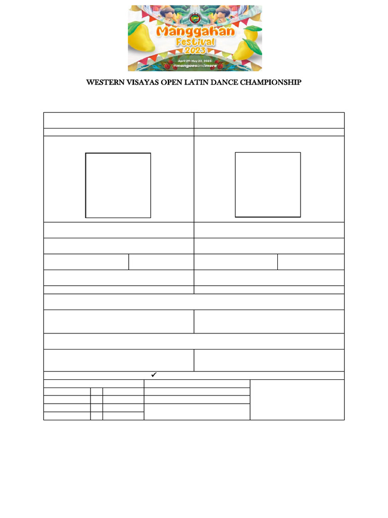 Manggahan Festtival 2023 Latin ENTRY FORM (1) 23 | PDF
